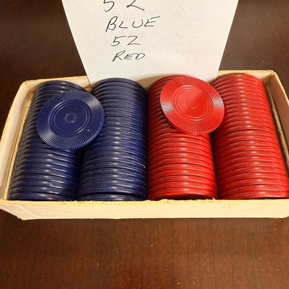 Party Supplies | Red And Blue Poker Chips Set | Poshmark